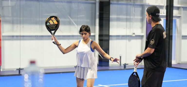 Padel Lessons in Dubai Sports City | 1 on 1 padel coaching